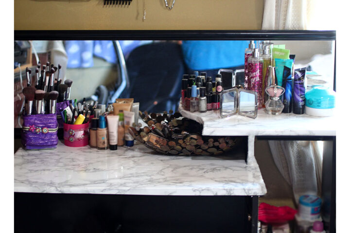 DIY Desk Vanity Project - With a Splash of Color