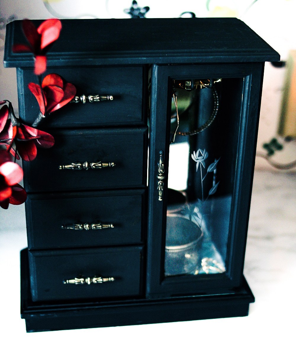 DIY Jewelry Box Makeover - With a Splash of Color